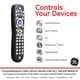 GE 8-Device Universal TV Remote Control in Black, 24927 - Walmart.com