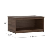 Mainstays Ardent Open Shelf Modular Storage System, Walnut - Walmart.com