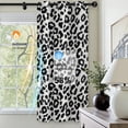 Black and White Leopard Print Blackout Curtains,Triple Weaved Fabric ...