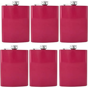 Verano Stainless Steel Hip Flasks 8 oz. Set of 10, Bulk Pack - Great ...