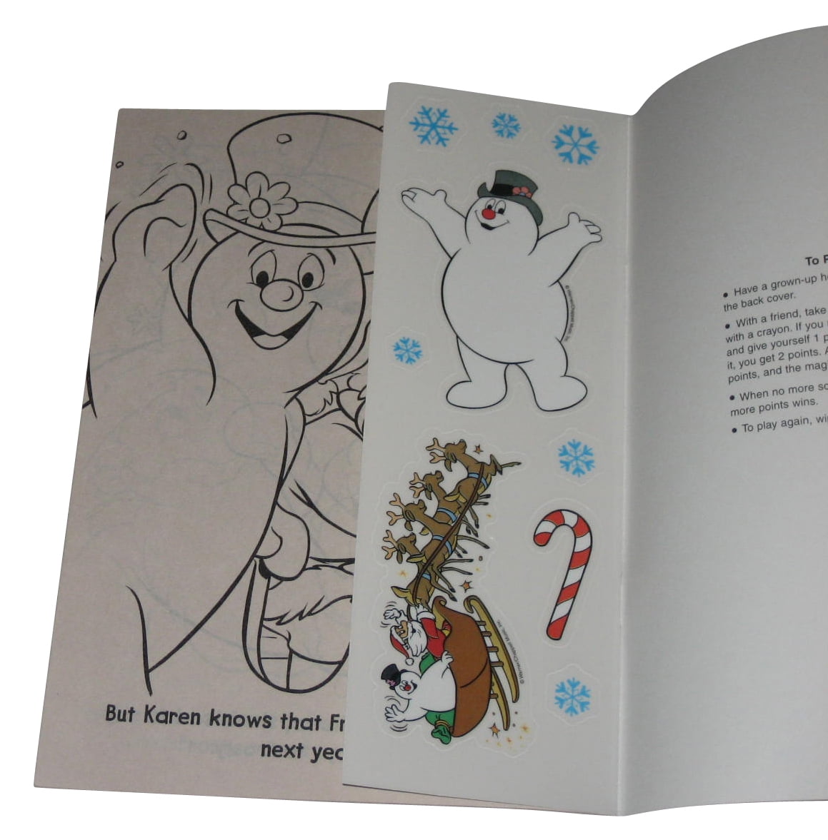 Karen And Frosty The Snowman Coloring Pages