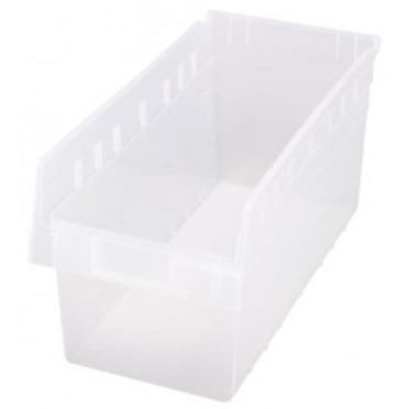 Really Useful Box Snap-Lid Storage Bin - 42 Litre - Clear & Blue ...