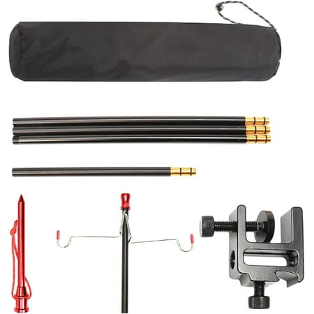 Folding Lamp Pole for Camping Table Lantern Stand Portable Lightweight ...