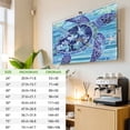 Blue Turtle Coastal TV Dust Cover,Stretchable TV Screen Desktop ...