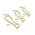 GKNET 100pcs/lot Snap Spring Clip Hooks Rings Buckle Connectors For DIY ...