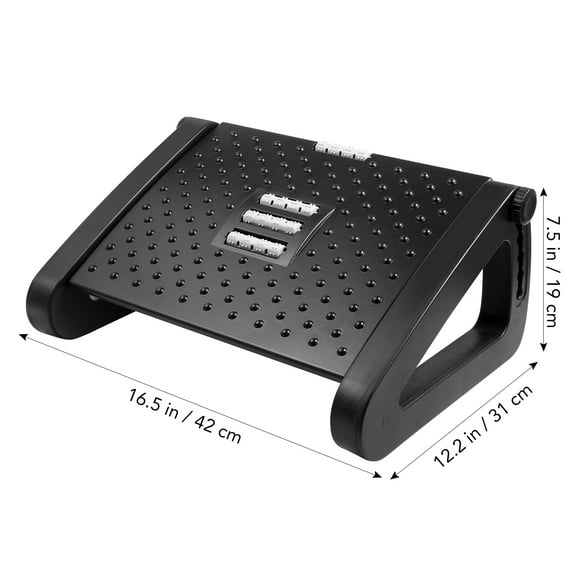 Mrmaere Ergonomic Foot Rest with Massage 6 Height Adjustable Foot Stool ...