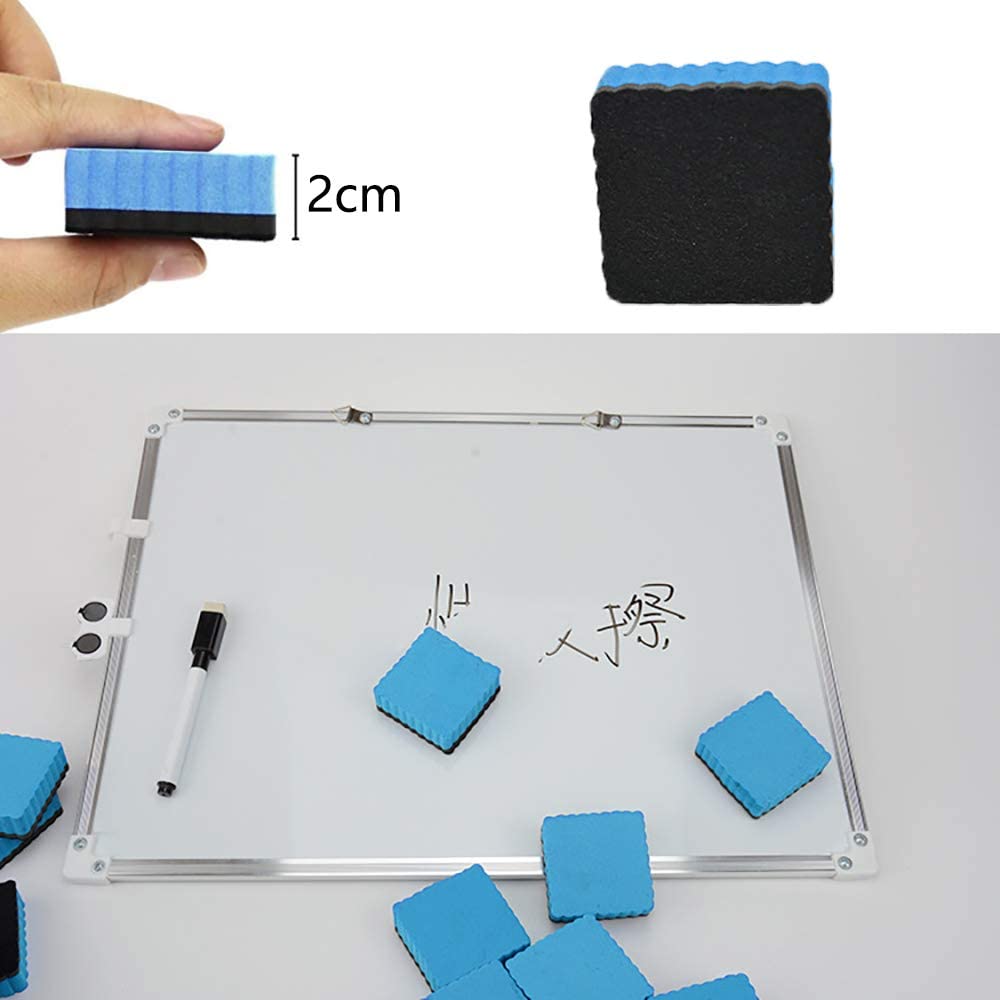 Set Of 4 Whiteboard Sponges, Light Blue, Non-magnetic, Small Wiper, For ...