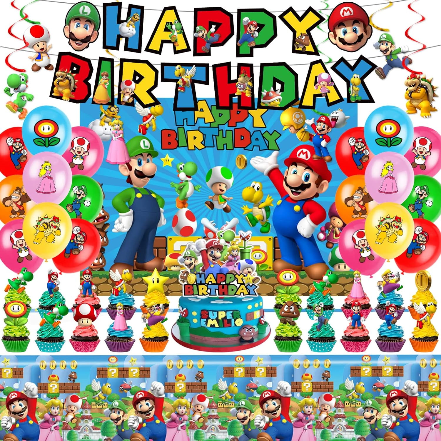 Click here for Yppkmmt Mario Birthday Party Supplies  Party Decor... prices