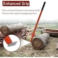 48" Can't Hook - Carbon Steel Wood Log Moving Tool with Rubber Grip ...
