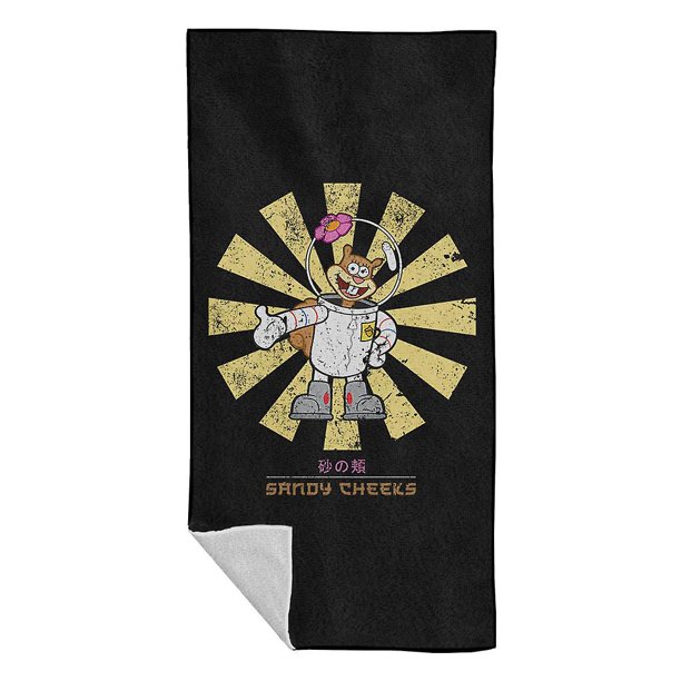 Sandy Cheeks Retro Japanese Spongebob Beach Towel - Walmart.ca