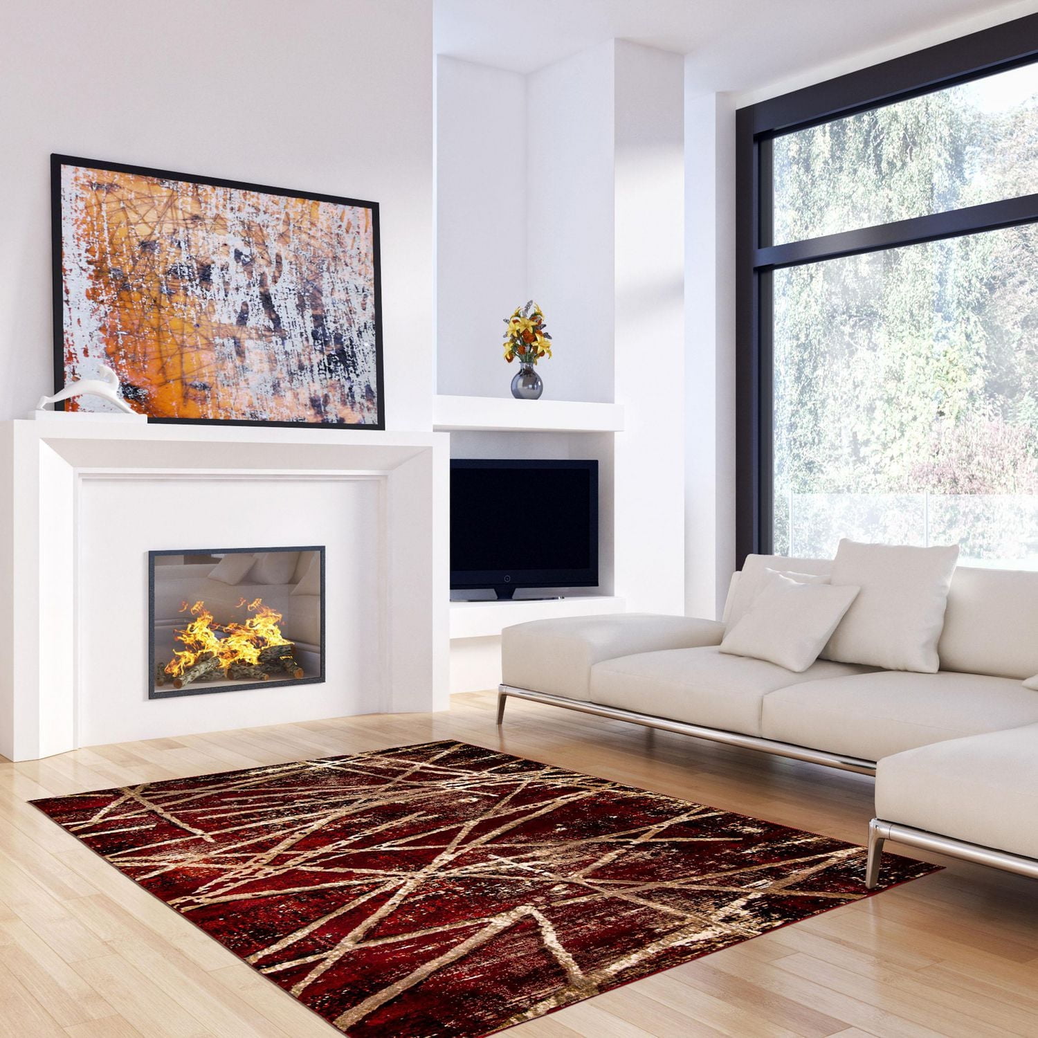 Click here for Ecarpet Contemporary Indoor Area Rug For Living Ro... prices