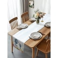 Burlap Table Runner 70 Inches Long, Ocean Blue Seahorse Shell Conch Non ...
