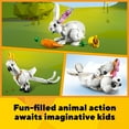 LEGO Creator 3 in 1 White Rabbit Animal Toy Set, STEM Toy for Kids 8 ...