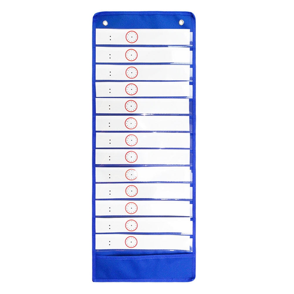 Daily Schedule Pocket Charts Class Schedule Chart with 18 Blank ...