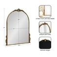 Free Shipping! Kate and Laurel Myrcelle Traditional Arched Mirror, 21 x ...