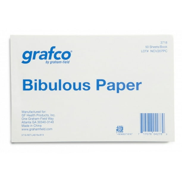 GF Health Products 3718 4 x 6 in. Bibulous Paper, Pack of 3 - Walmart.com
