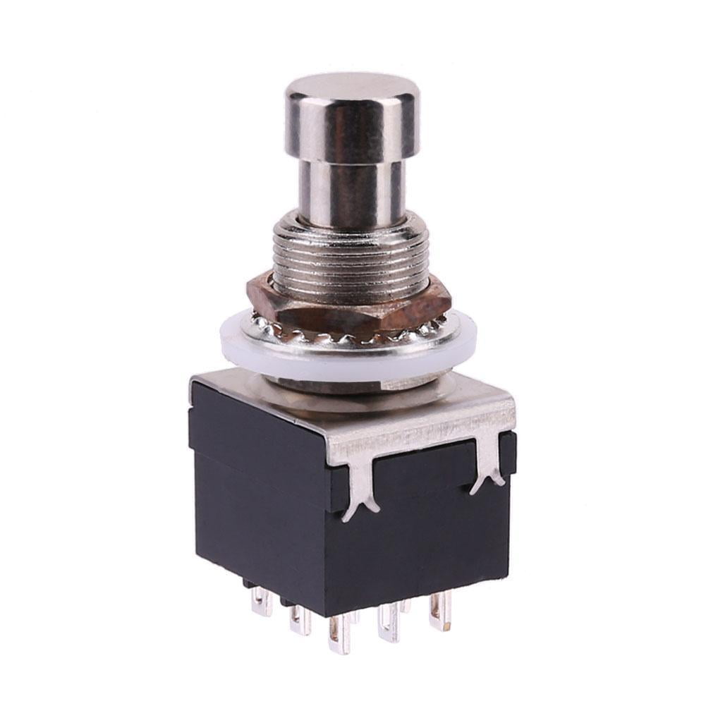 Mirror wind 3PDT 9pin Push Button Foot Switch FR DIY Guitar Effect ...