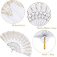 10 Pack Folding Handheld Fans,Silk Spanish Fan, Perfect for Weddings ...