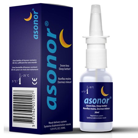 Asonor Snoring Nasal Spray - Fast Snore Stopper Drops for Better Sleep ...
