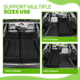 Magshion Inflatable Car Air Mattress, PVC Flocking Soft Sleeping Bed ...