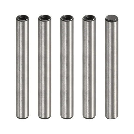 M4 Internal Thread Dowel Pin 5 Pack 6x40mm Chamfering Flat Carbon Steel ...