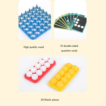 Bouncing Ball Board Game Set with 20 Balls 10 Challenges Games ...