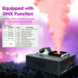 TCFUNDY 1500W DJ Fog Machine with Wireless Remote Control and LED RGB ...