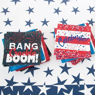 Fireworks 4th of July Beverage Napkins, 16ct - Walmart.com