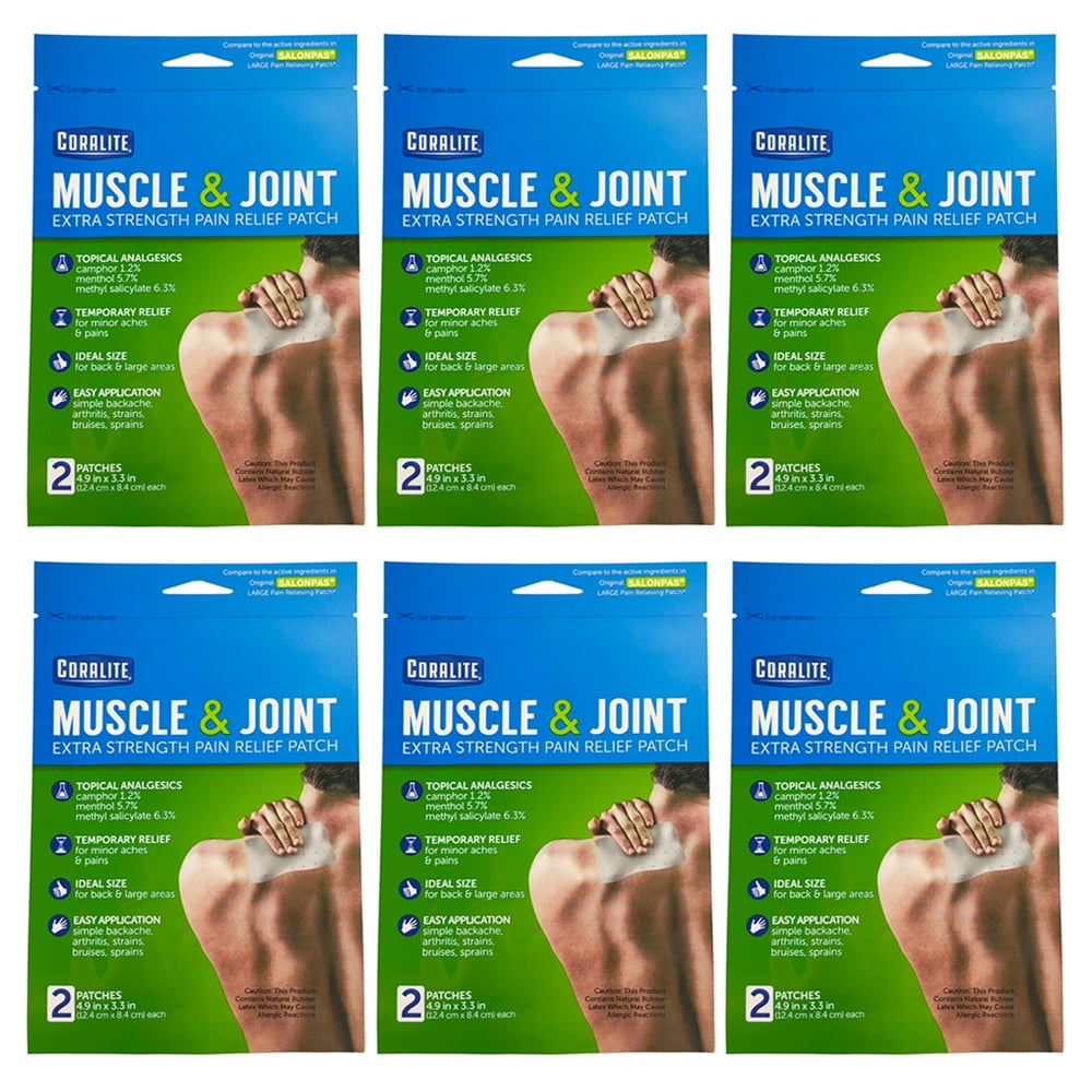 12 Pain Relief Patches Arthritis Back Waist Muscle Joint Shoulder ...