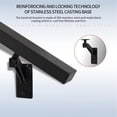 2FT Matte Black Handrails Kit for Indoor Outdoor Stairs，Modern Aluminum ...