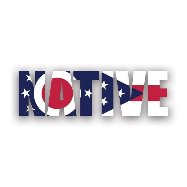 Ohio Native Sticker Decal - Self Adhesive Vinyl - Weatherproof - Made ...