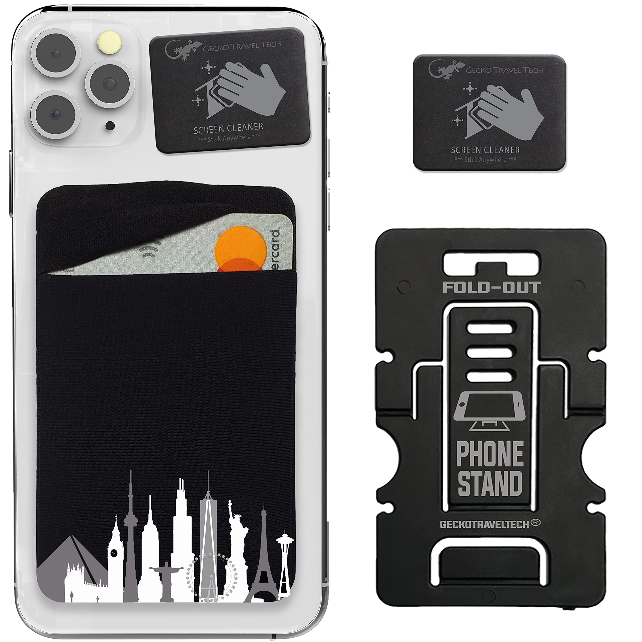 Gecko Wallet Sticker for Back of Phone Pocket Card Holder Stick Phone ...