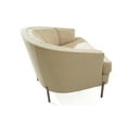 Chic Home Philo Club Chair Barrel Back Linen-Textured Upholstery ...