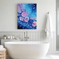 Blue Waves Canvas Wall Art for Living Room, Modern Abstract Gradual ...