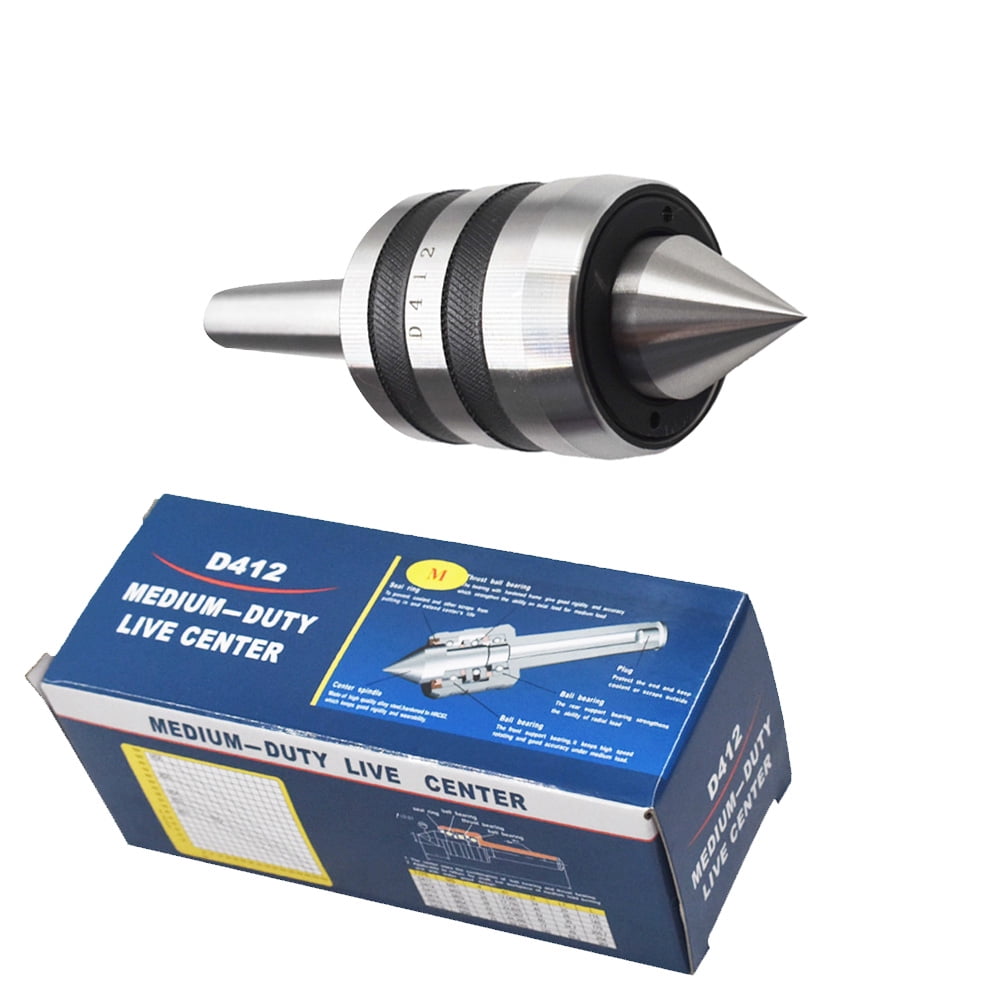 EPOTOOR MT2 Live Center Morse Taper 2MT Triple Bearing Spindle Lathe ...