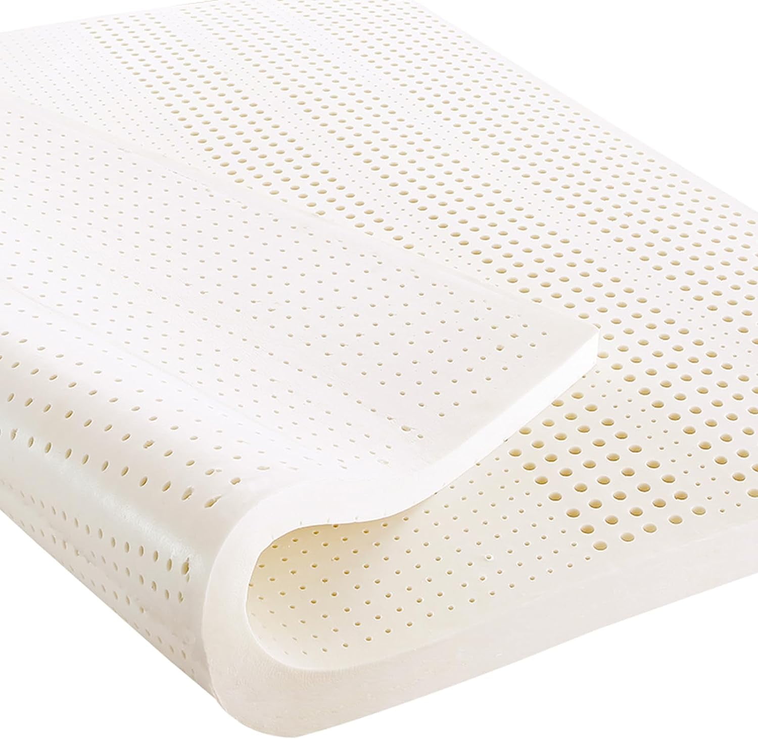 Talatex Premium Dunlop Latex Mattress Topper, 7-Zone Foam Mattress Topper, 2 and 3 Inch for ...