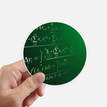 Calculus Mathematical Formulas Painted Stick Sticker Round Wall ...