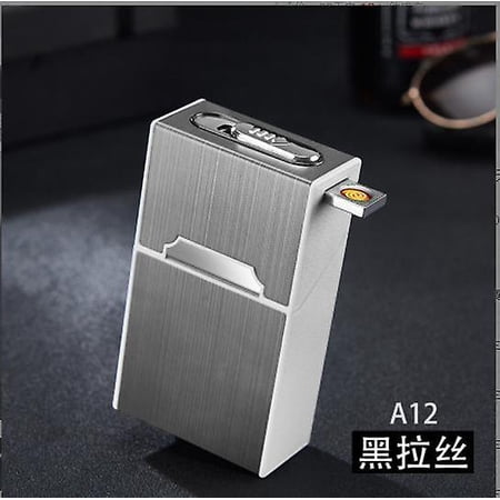 2022 New Cigarette Case Lighter With Flameless Detachable Electronic ...