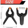 12 Pack Plastic Spring Clamps, 3.5inch Small Heavy Duty Clips for ...