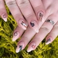 24 Pieces Cute Pink Kitten Pattern Press on Nails - Easy DIY Nail Art ...