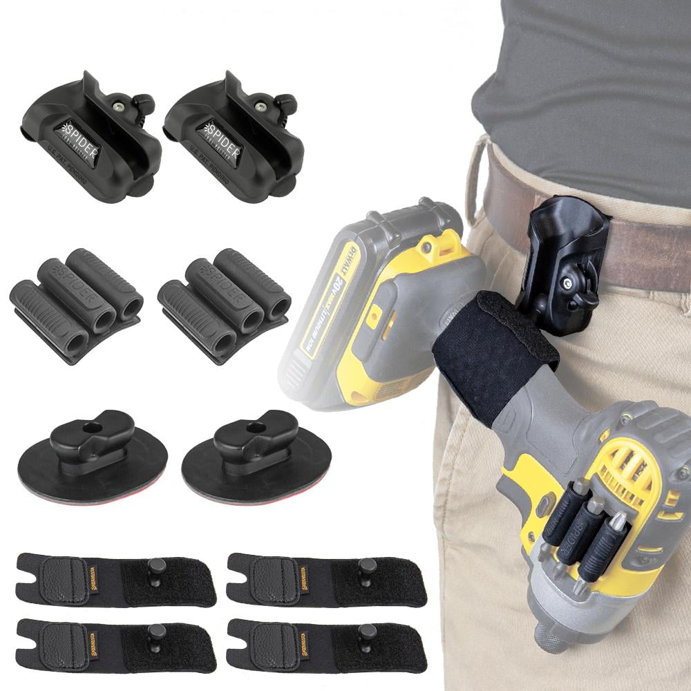 Spider Tool Holster - Quad Tool KIT - 10 Piece Set for Carrying Your ...