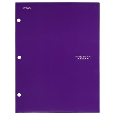 "Five Star Classroom Paper Folder with 4 Pockets, 12"" x 9.5"", Black ...