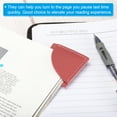 Uxcell Corner Bookmarks Book Marks Paper Page Markers Clip PU Leather ...