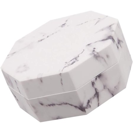 Reusable Empty Powder Case Plastic Marbled Loose Powder Container DIY ...