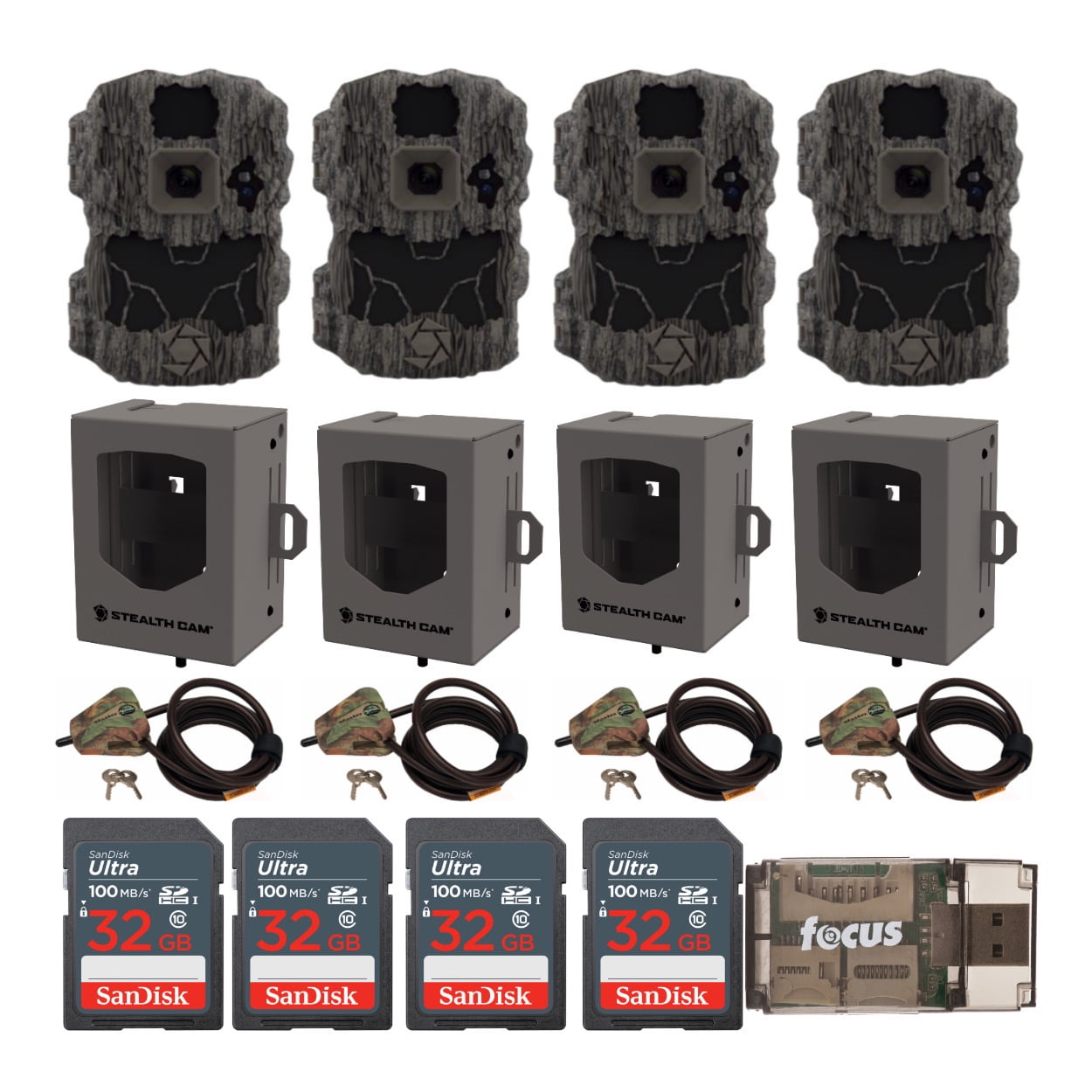 Stealth Cam DS4K Ultimate Camera with Security Boxes, Cables and SD ...