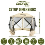 CLAM Quick-Set Venture Canopy + Clam Quick-Set Screen Hub Tent (2 Pack ...