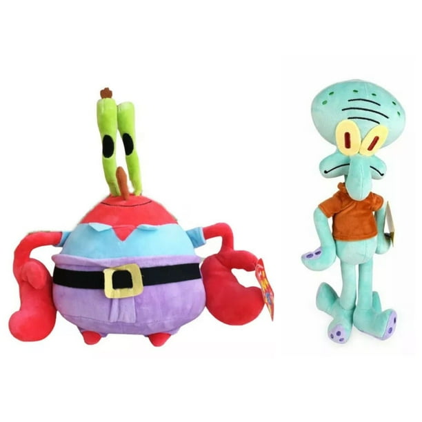 Mr Krabs Crab & Squidward 12" High Quality Plush Stuffed Spongebob ...