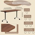 Modern Folding Conference Tables, Flip Top Mobile Meeting Table with ...