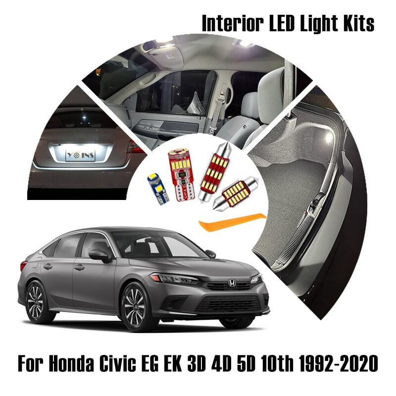 Canbus LED Interior Light Bulb for Honda Civic EG EK 3D 4D 5D 10th ...