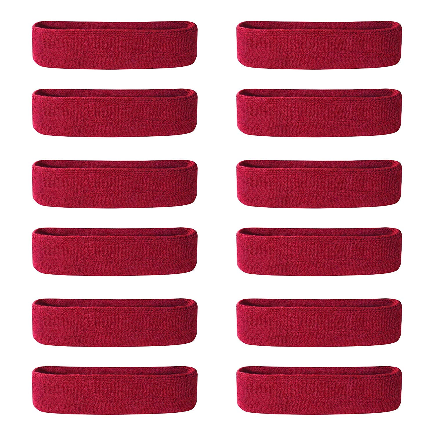 Simyoung Sweat Headband Premium Cotton Stretchy Headbands Sweatbands ...